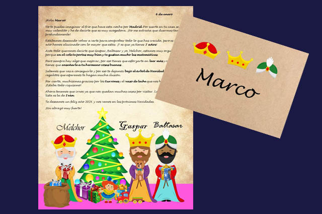 Los Reyes Magos Te Escriben ️【 Descargable